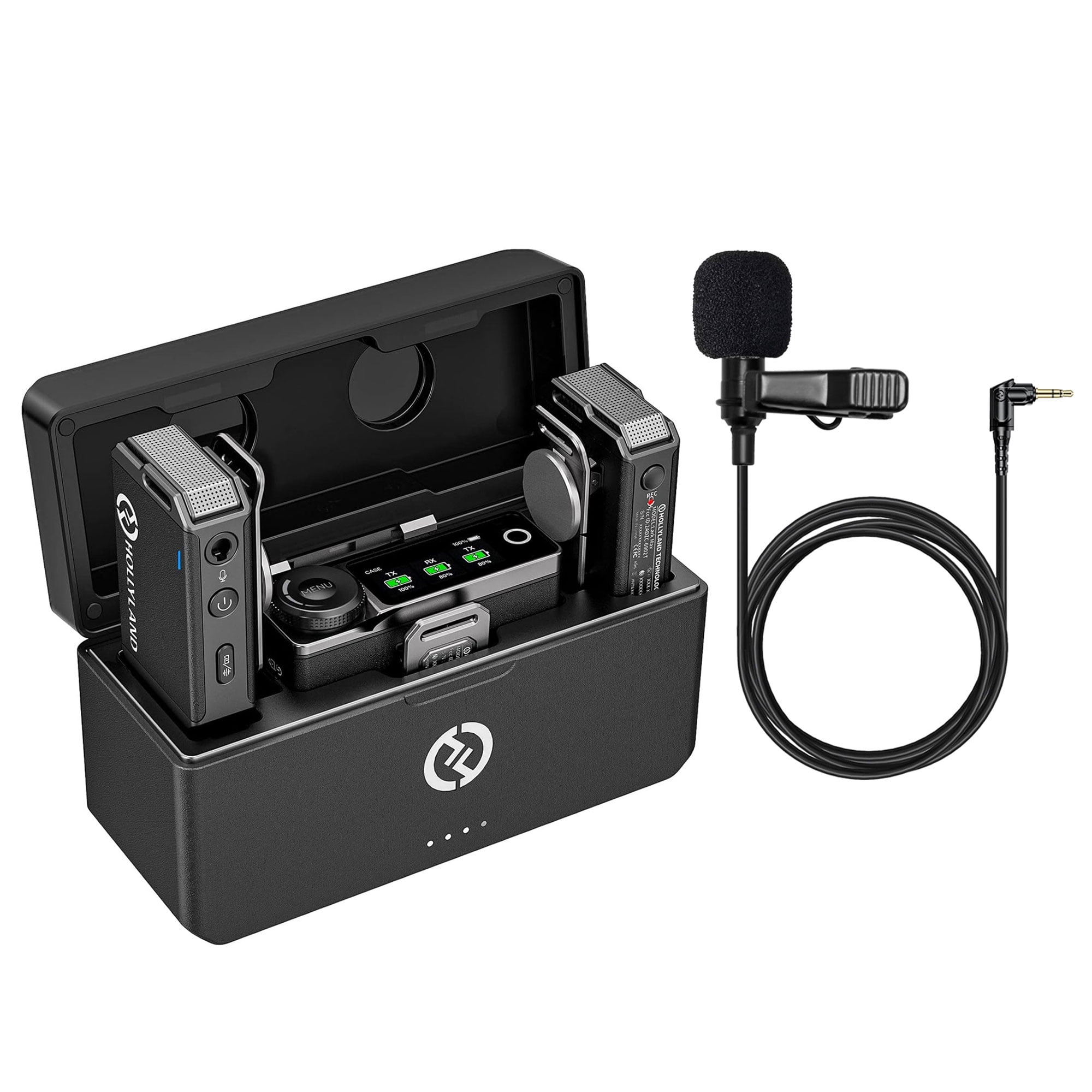 Hollyland Lark Max Wireless Lavalier Mic System with Hollyland External ...