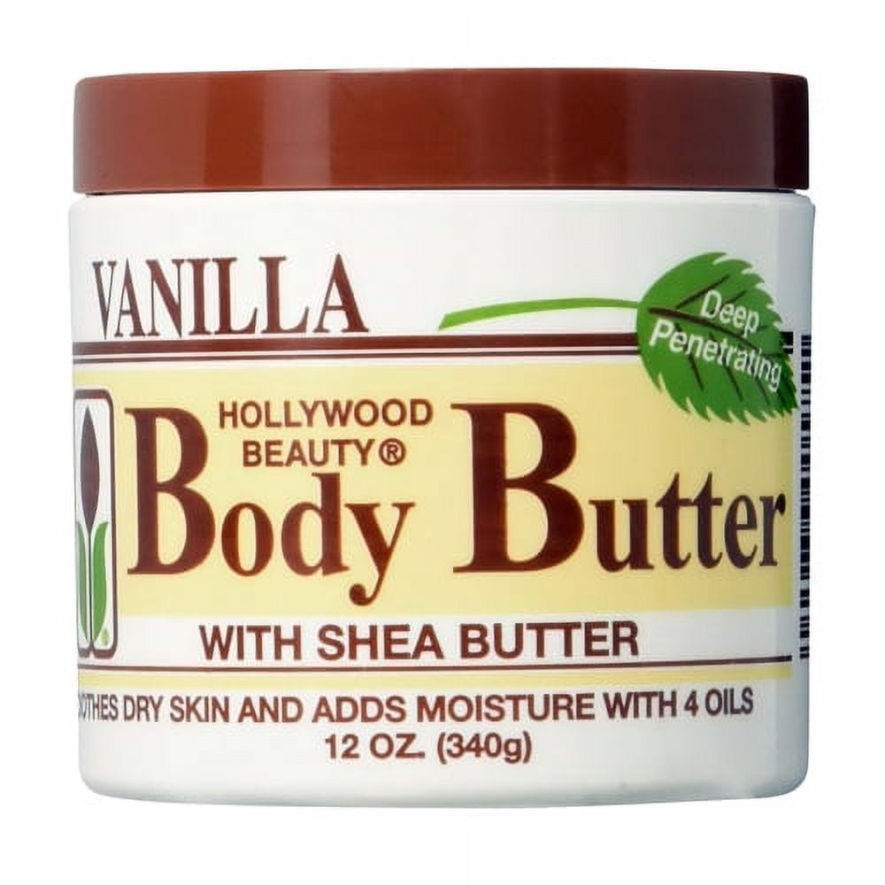 Hollywood Beauty Body Butter Vanilla With Shea Butter And Vitamin E, 12 ...