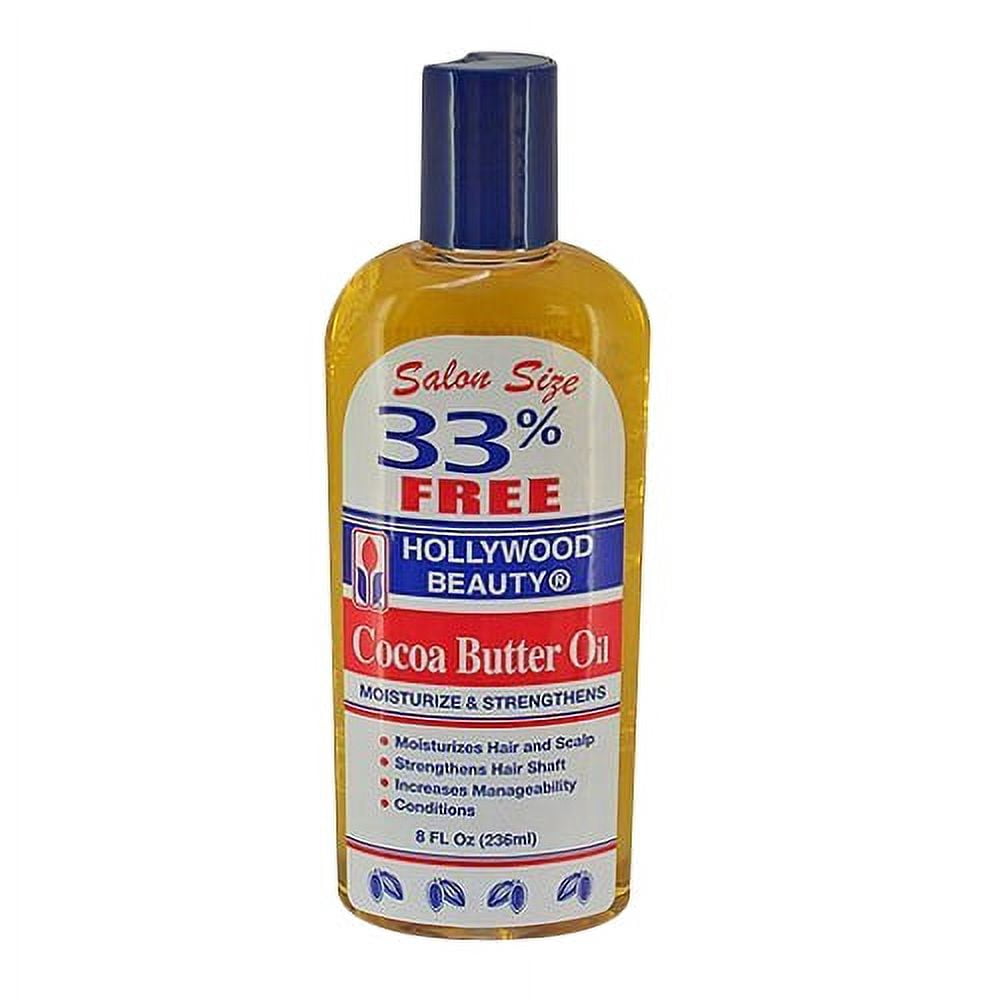 Hollywood Beauty Cocoa Butter Hair Oil For Healthy Hair, 8 Oz, 2 Pack ...