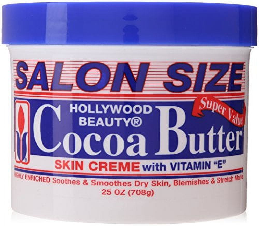 Hollywood Beauty Pure Facial Moisturizer - Cocoa Butter Skin Cream with ...