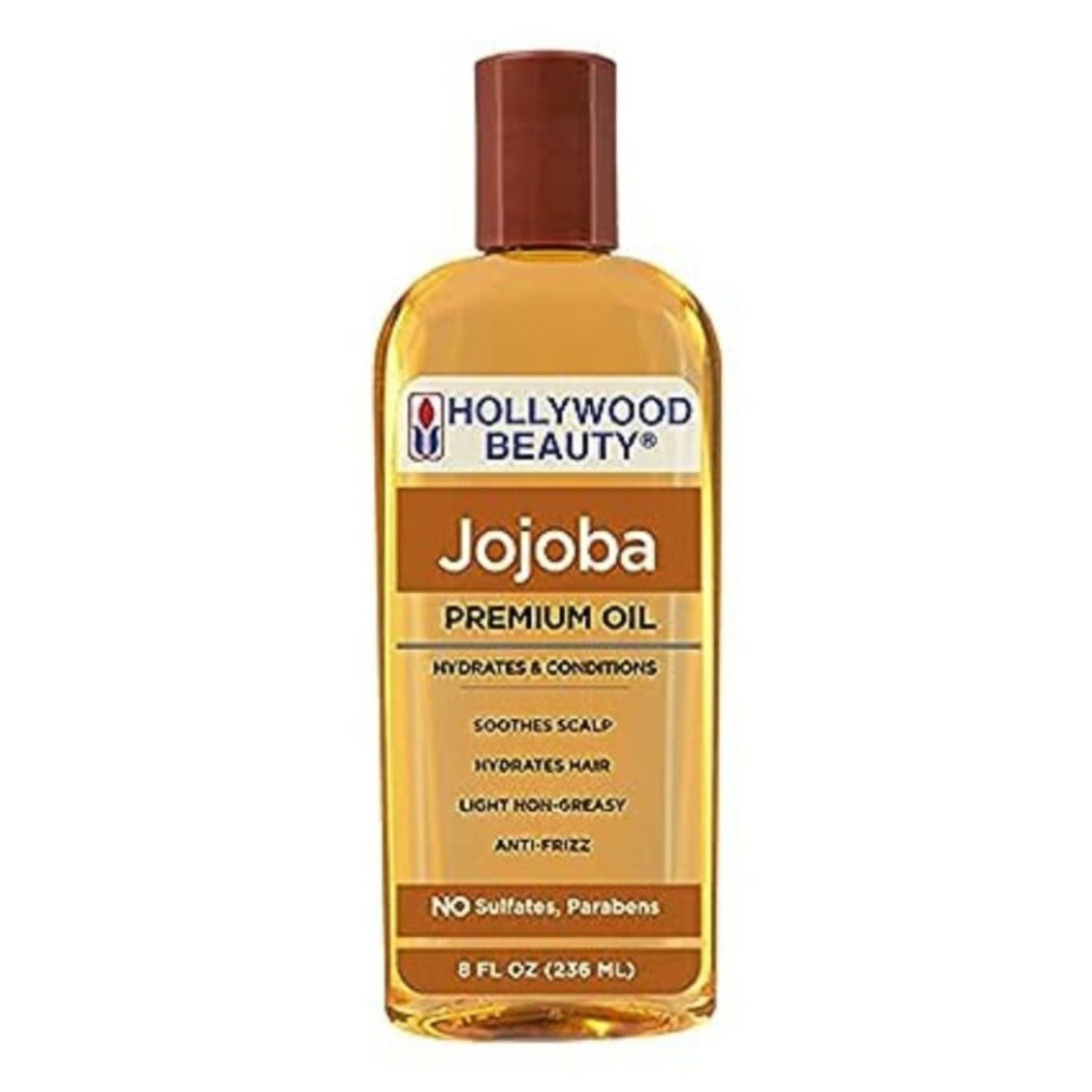 Hollywood Beauty Jojoba Oil for Skin & Hair, 8 fl oz, Moisturizing, All ...