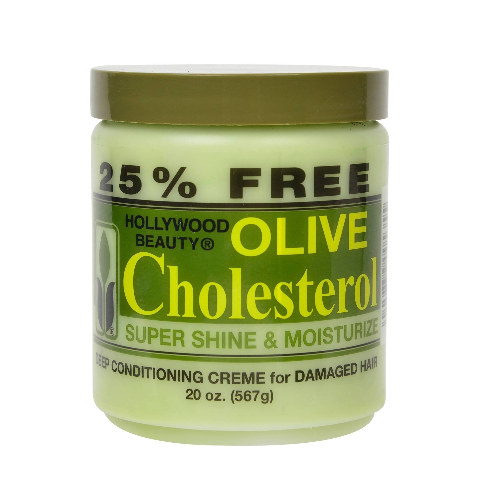 Hollywood Beauty Olive Deep Conditioner Cholesterol Treatment, 20 Oz ...