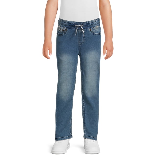 Hollywood Boys Slim Fit Knit Denim Jeans, Sizes 4-18 - Walmart Business ...