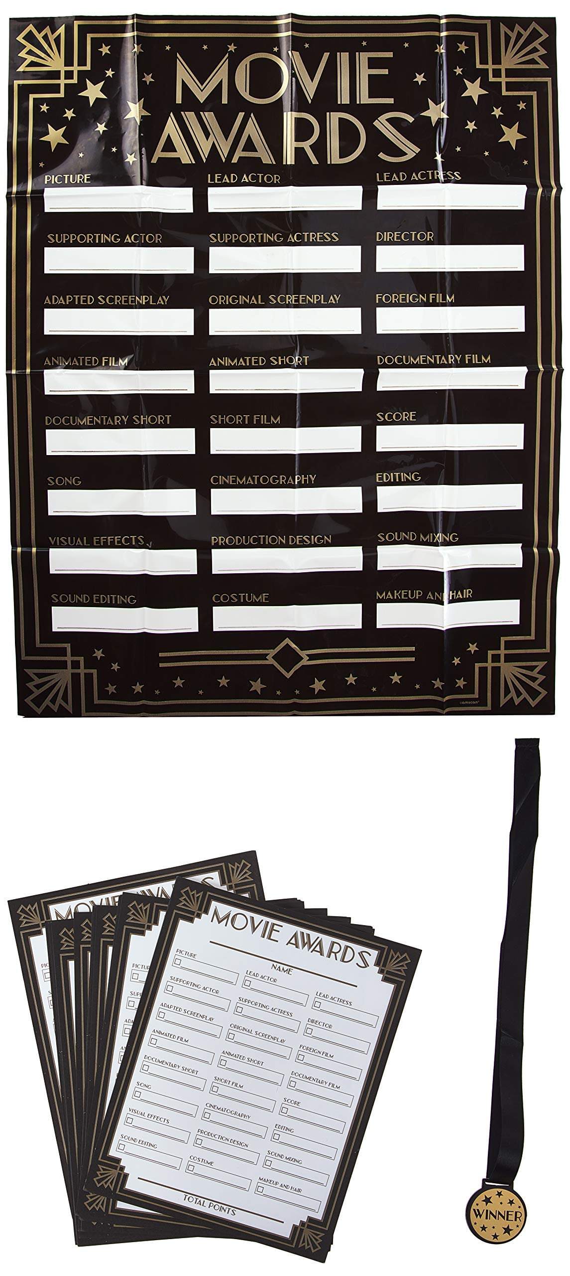 amscan Movie Awards Ballot Game, One Size, Multicolor - Walmart.com