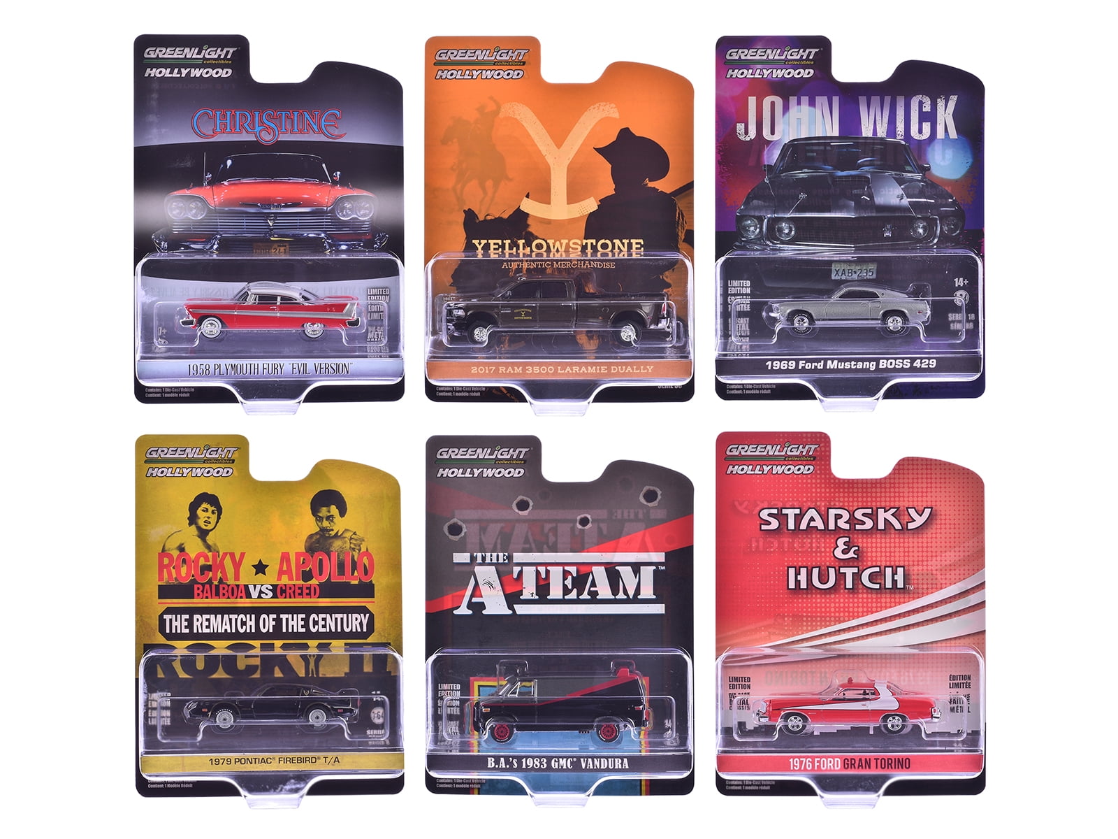 Greenlight 44716SET Hollywood Greatest Hits 2024 Set of 6 Pieces 1-64 ...