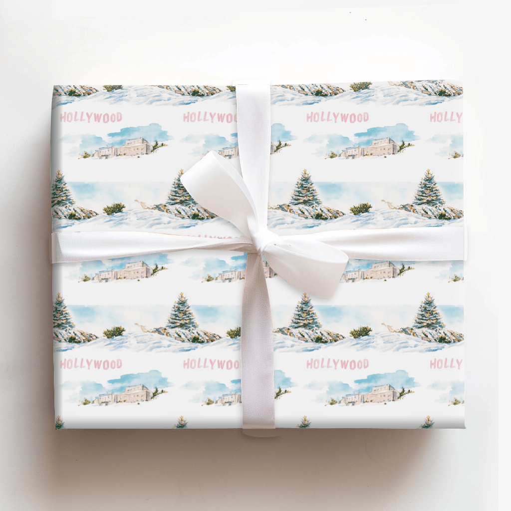 Hollywood Hills - Christmas Wrapping Paper Roll - Gift Wrap for ...