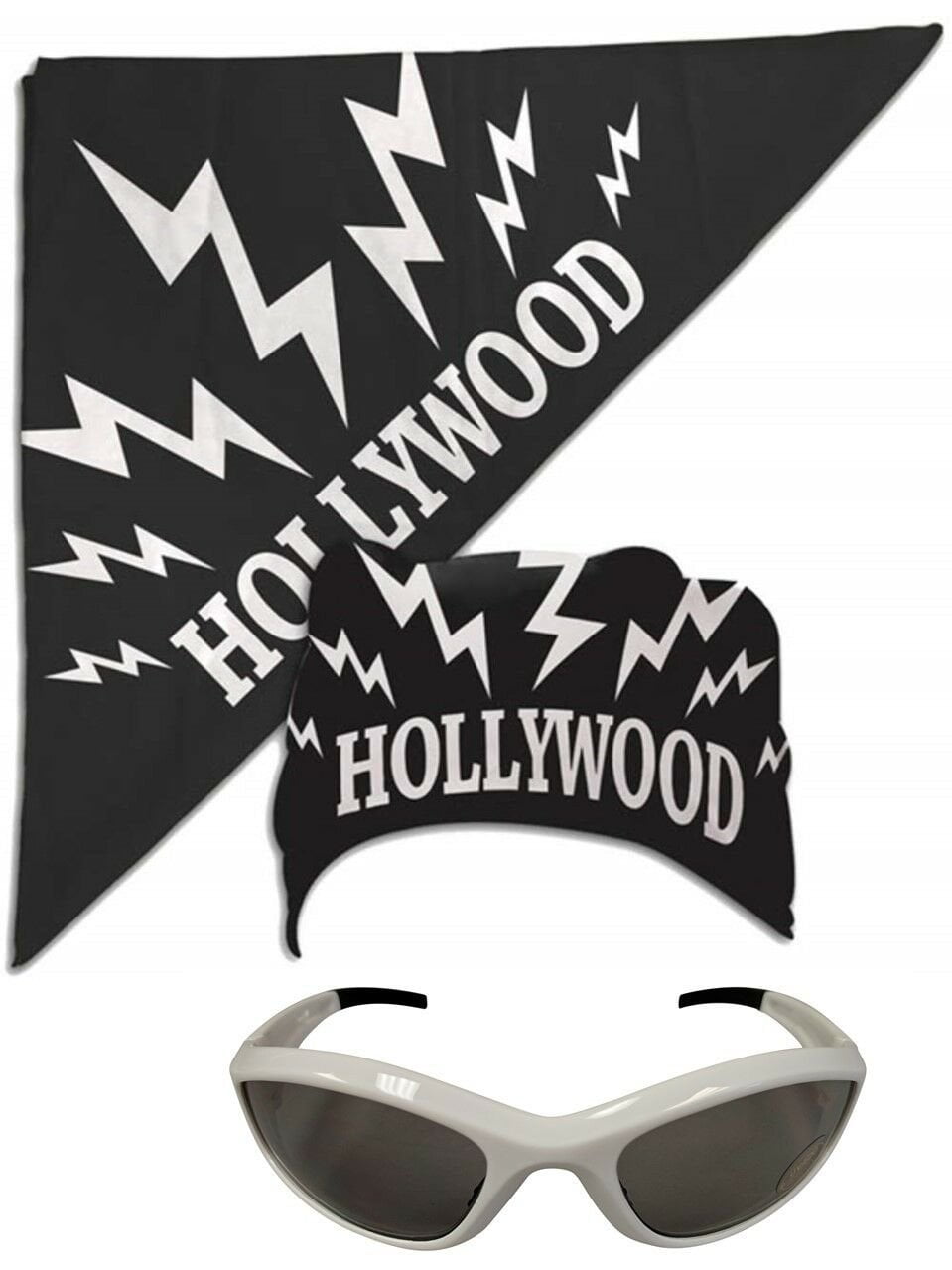 Hollywood Hulk Hogan nWo Costume with Black Bandana and White UV400 ...