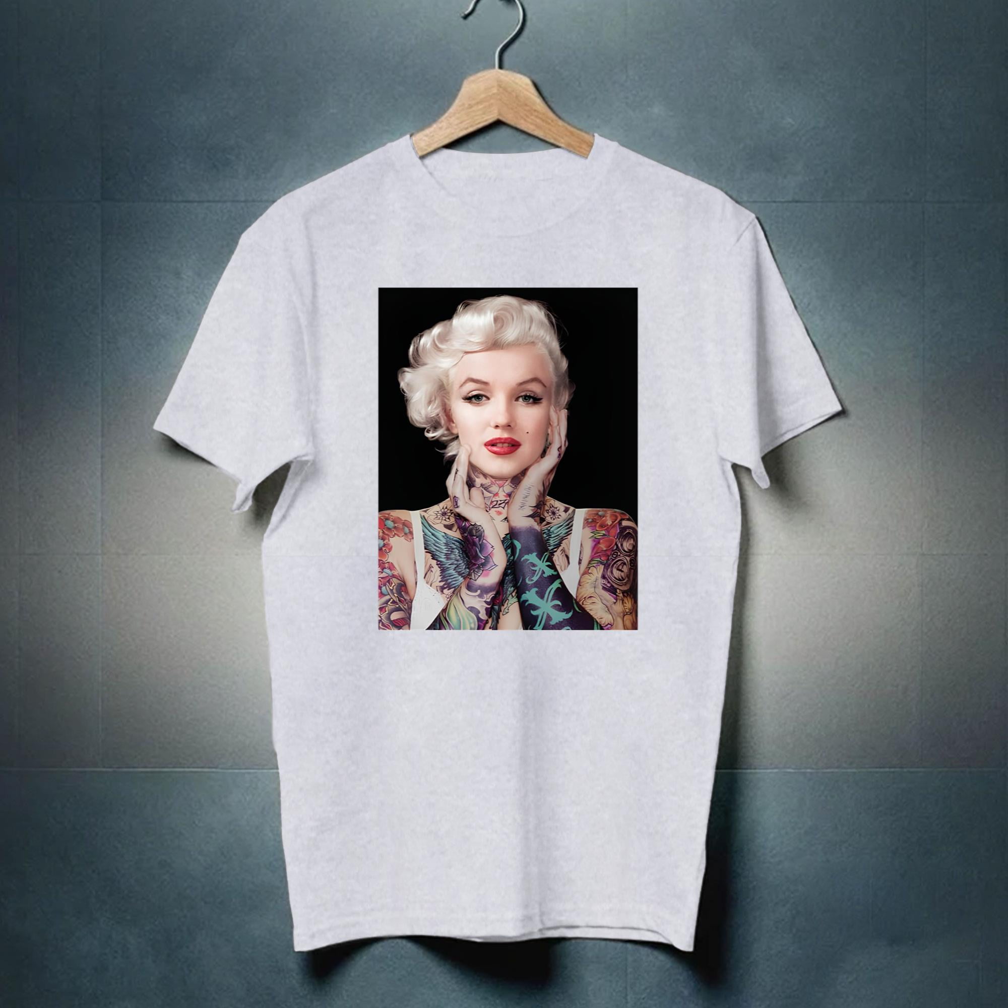 Hollywood Icon Tattoos Shirt, Vintage Glamour Retro Style Shirt, Old ...
