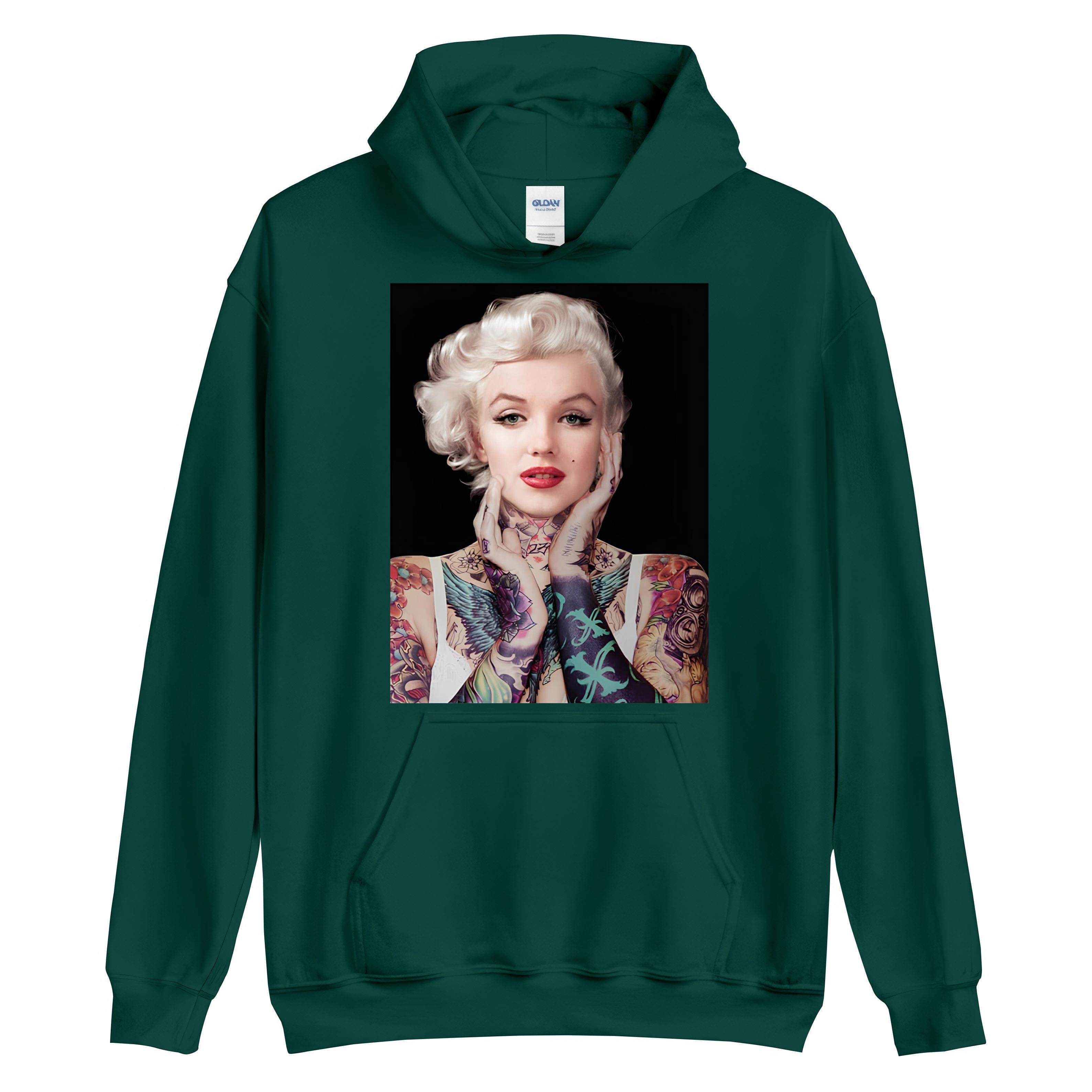 Hollywood Icon Tattoos Shirt, Vintage Glamour Retro Style Shirt, Old ...