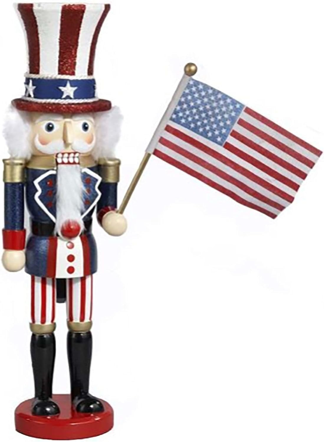 Hollywood Kurt Adler 15-Inch Wooden Uncle Sam Nutcracker - Walmart.com