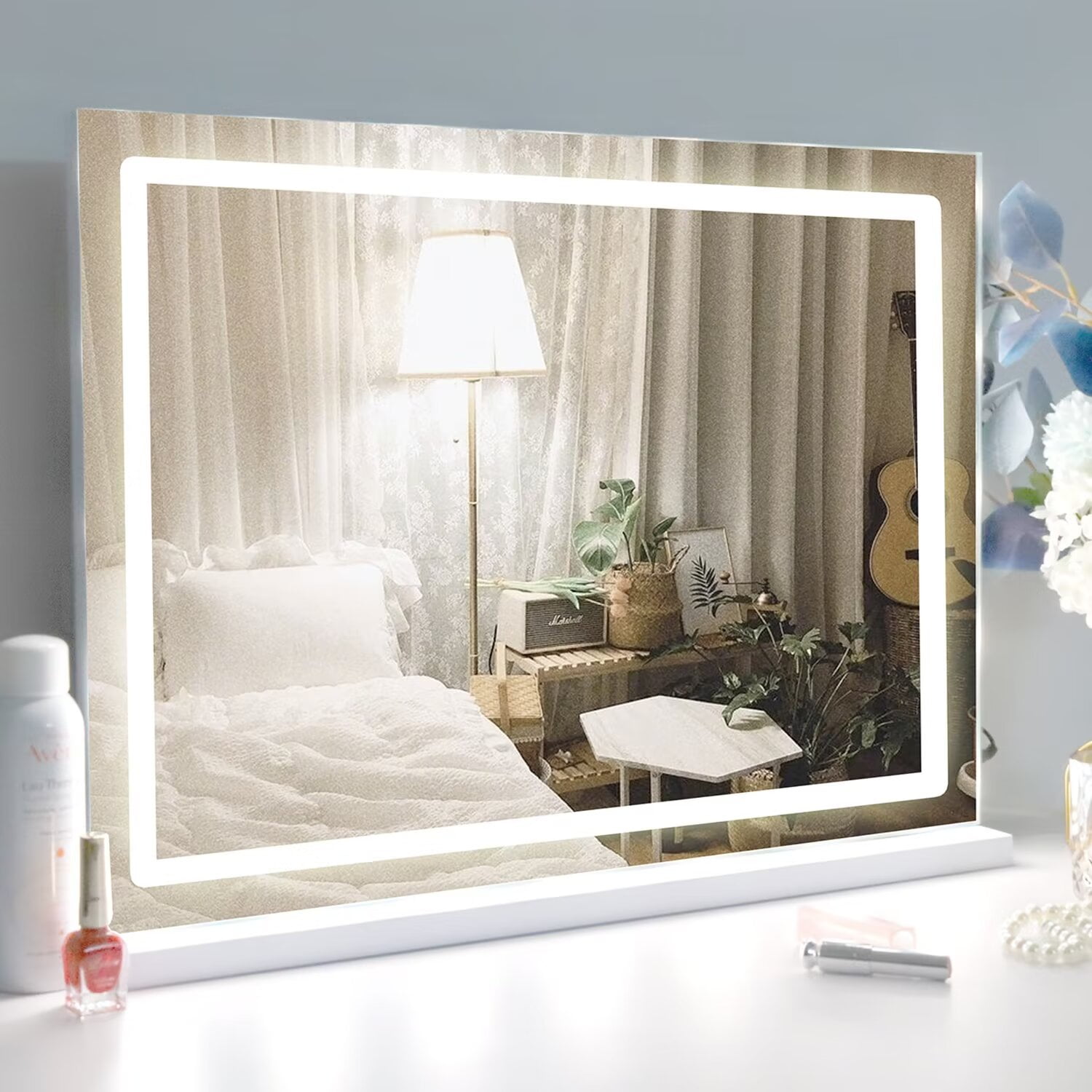 Hollywood Makeup Vanity Mirror with Lights USB Charging for Phones ...