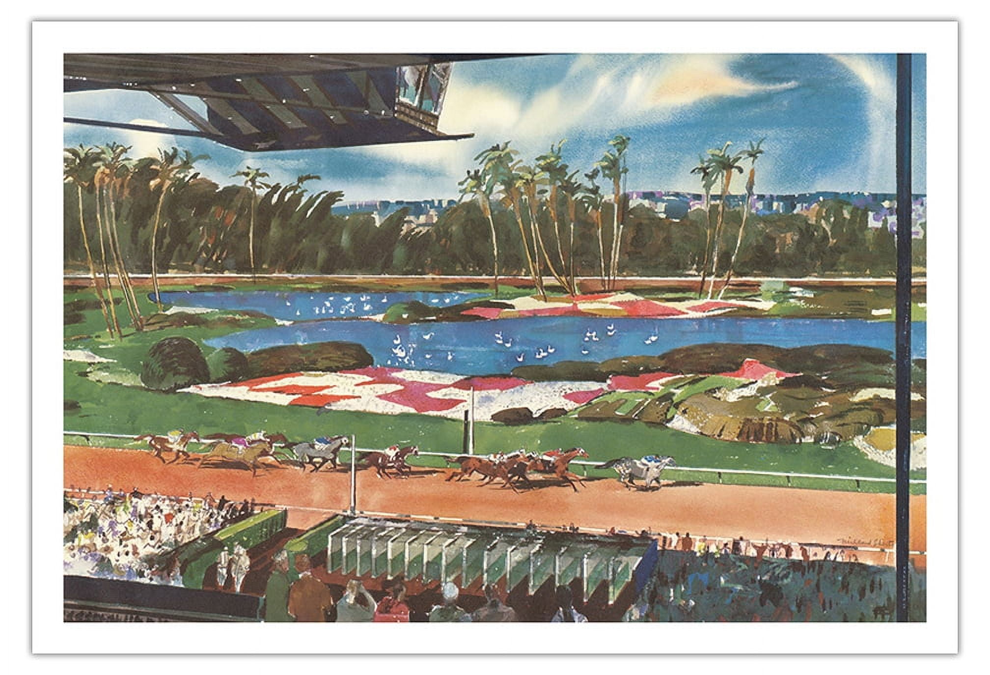 Hollywood Park Racetrack California - Horse Racing - United Air Lines ...