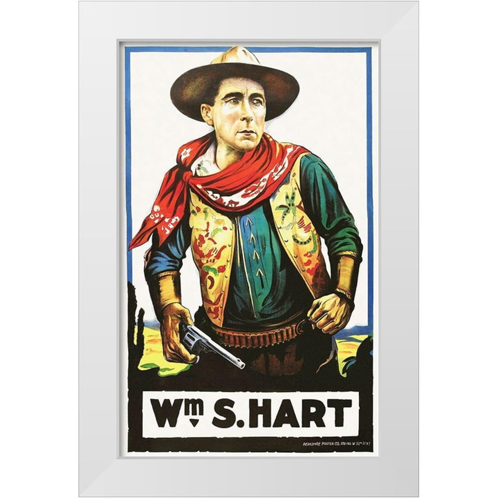 Hollywood Photo Archive 10x14 White Modern Wood Framed Museum Art Print Titled - Wm S Hart ...