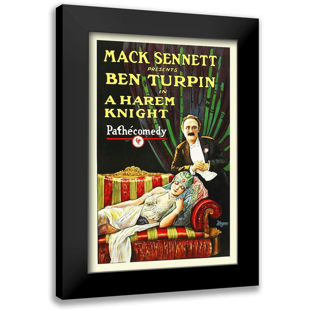 Hollywood Photo Archive 11x14 Black Modern Framed Museum Art Print Titled - A Harem Knight with ...