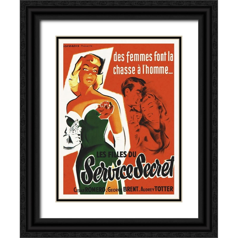 Hollywood Photo Archive 11x14 Black Ornate Wood Framed with Double ...