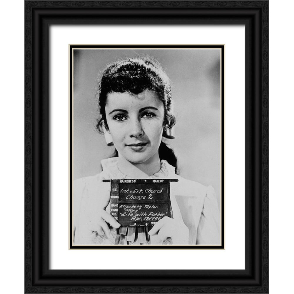 Hollywood Photo Archive 12x14 Black Ornate Wood Framed with Double Matting Museum Art Print ...