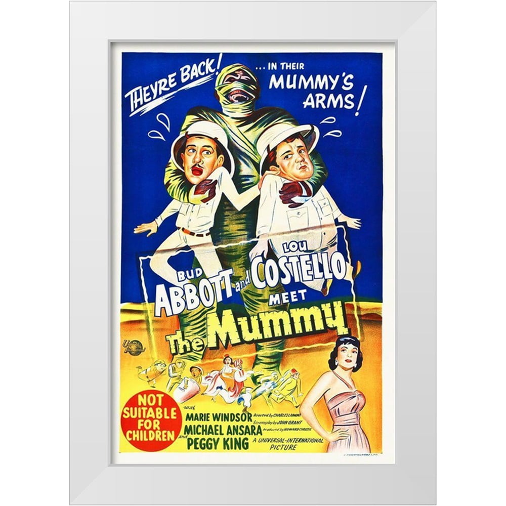 Hollywood Photo Archive 13x18 White Modern Wood Framed Museum Art Print Titled - Abbott and ...