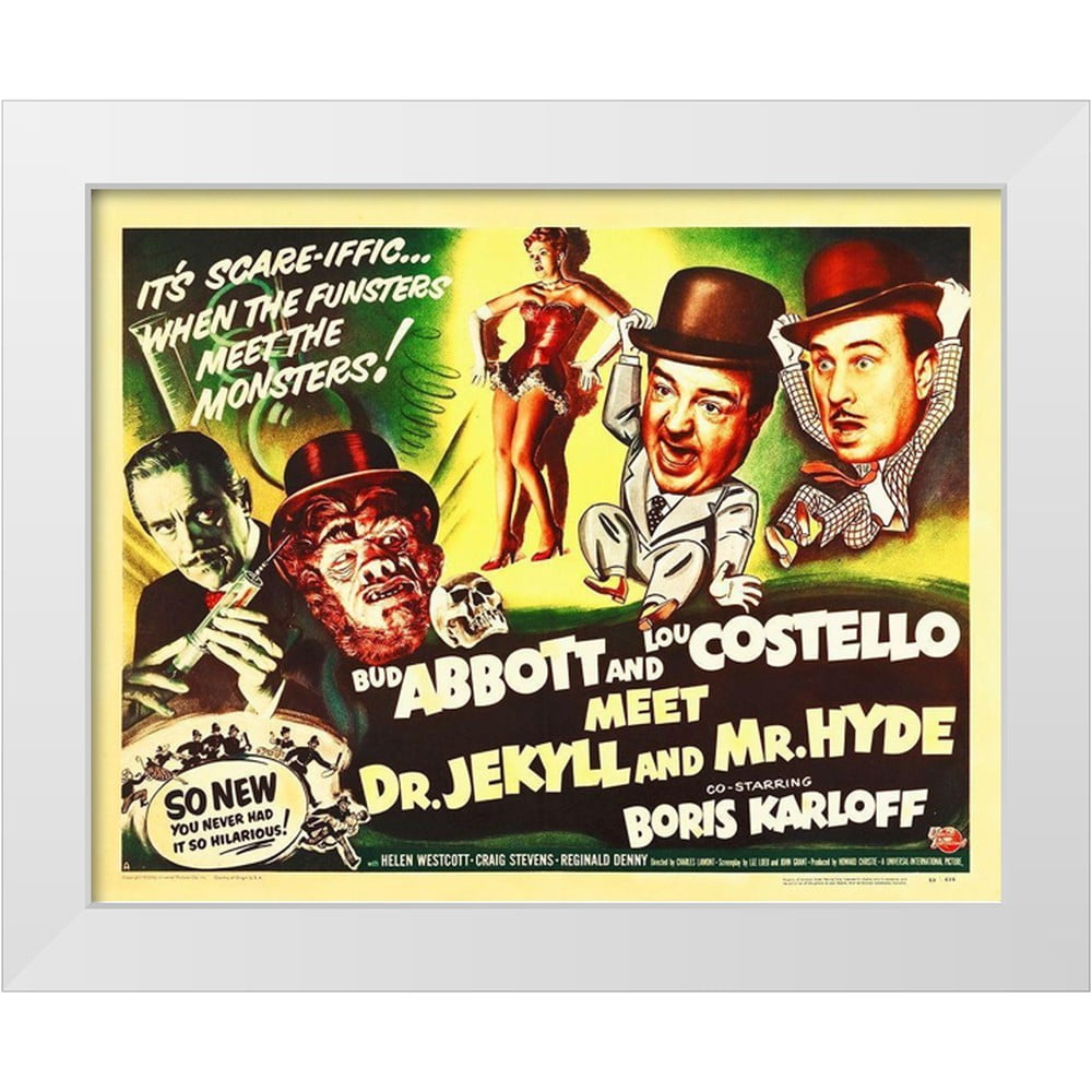 Hollywood Photo Archive 14x12 White Modern Wood Framed Museum Art Print Titled - Abbott and ...