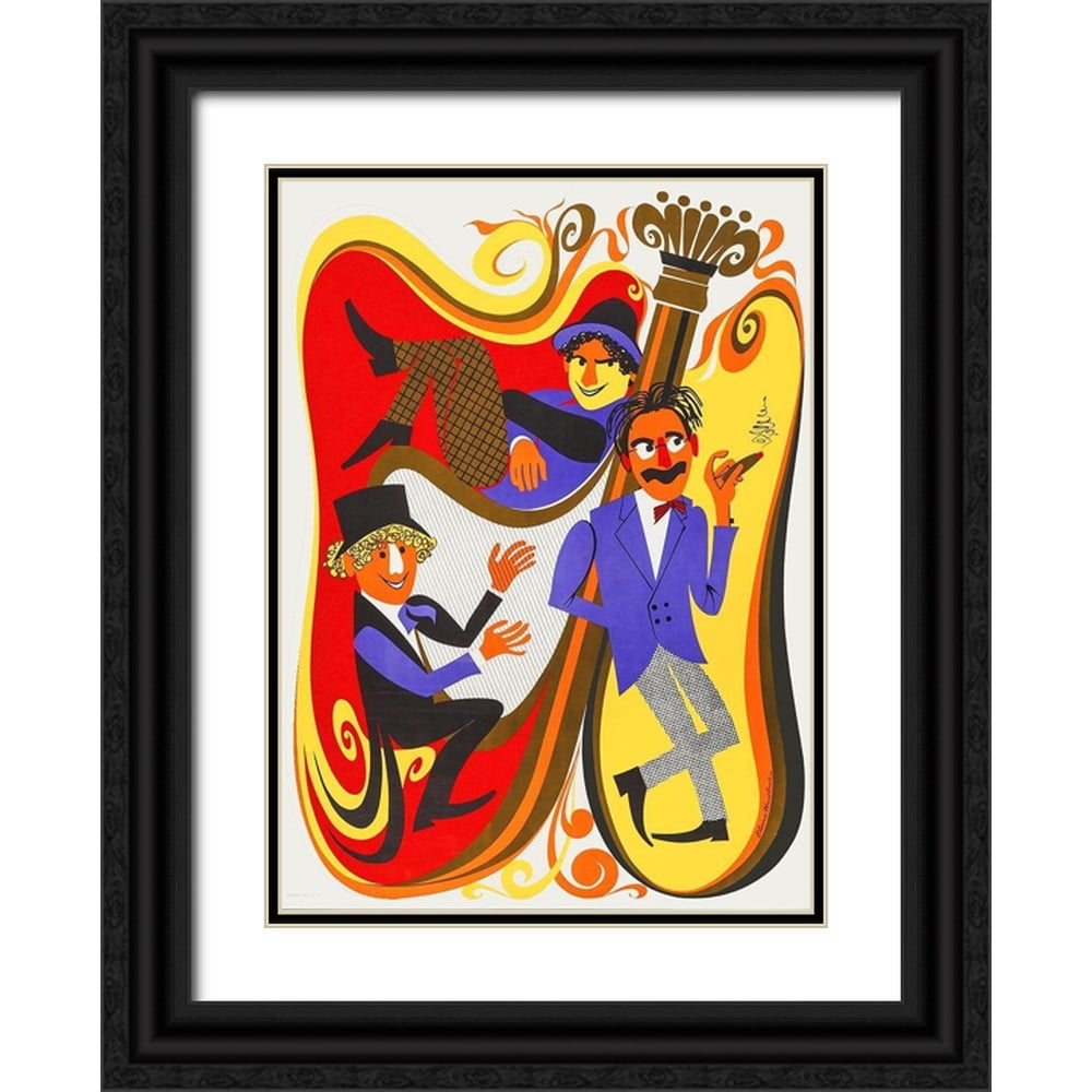 Hollywood Photo Archive 14x18 Black Ornate Wood Framed with Double ...