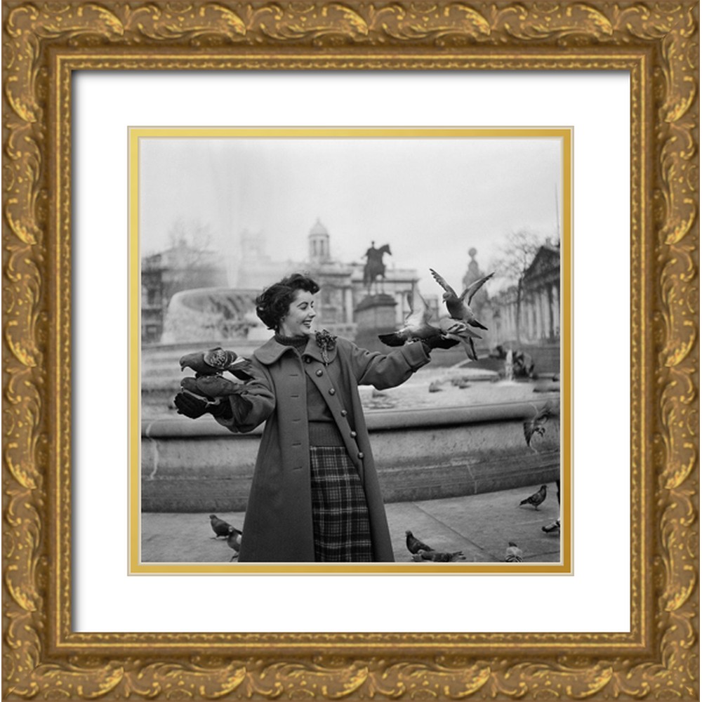 Hollywood Photo Archive 15x15 Gold Ornate Wood Framed with Double ...