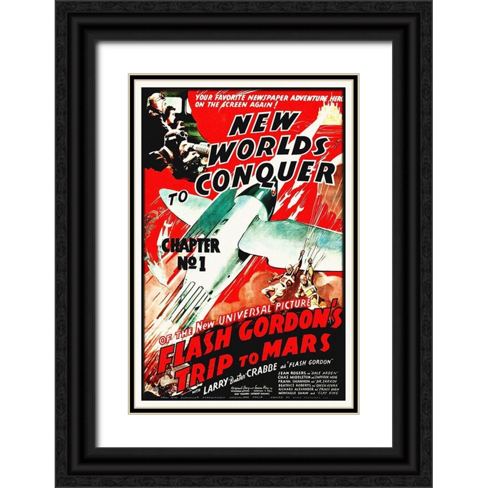 Hollywood Photo Archive 23x32 Black Ornate Wood Framed with Double ...