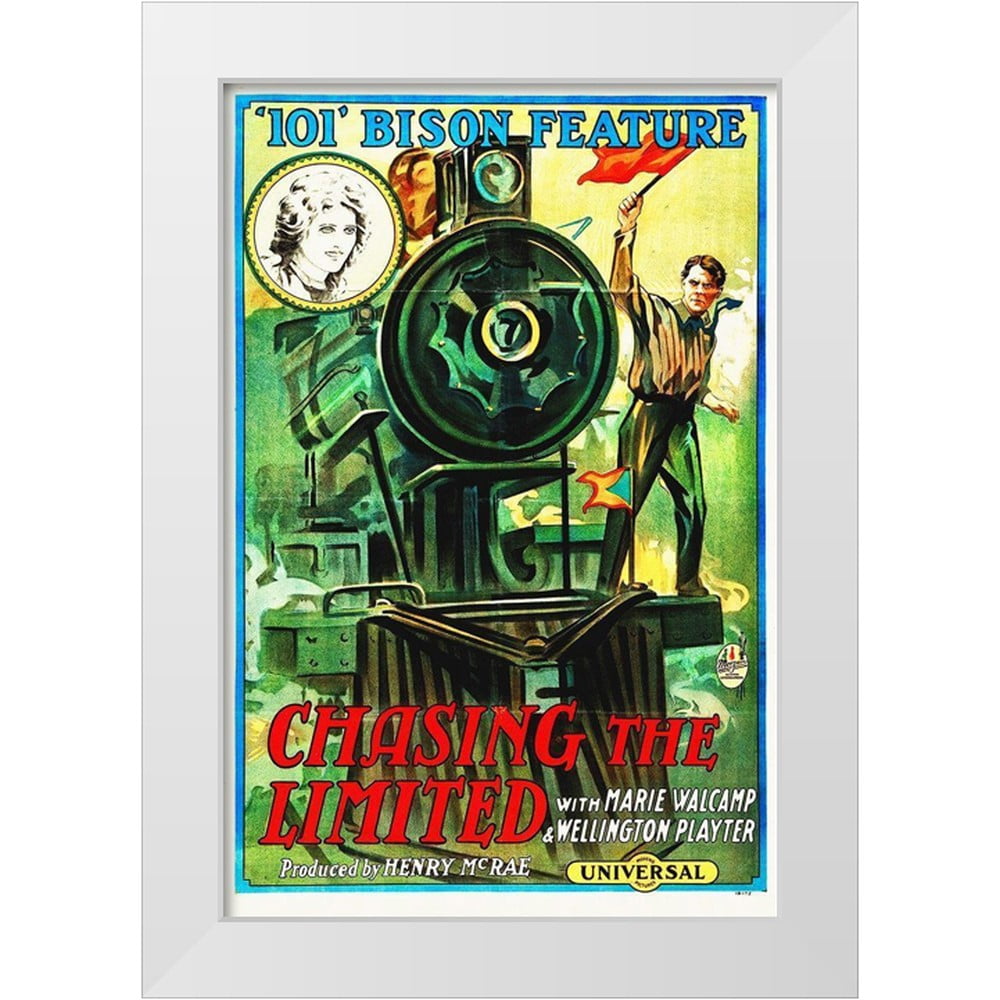 Hollywood Photo Archive 23x32 White Modern Wood Framed Museum Art Print Titled - Chasing the ...