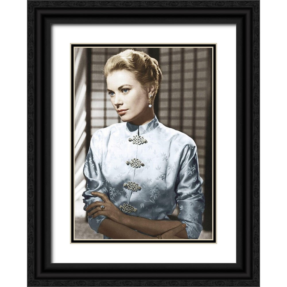 Hollywood Photo Archive 24x32 Black Ornate Wood Framed with Double Matting Museum Art Print ...