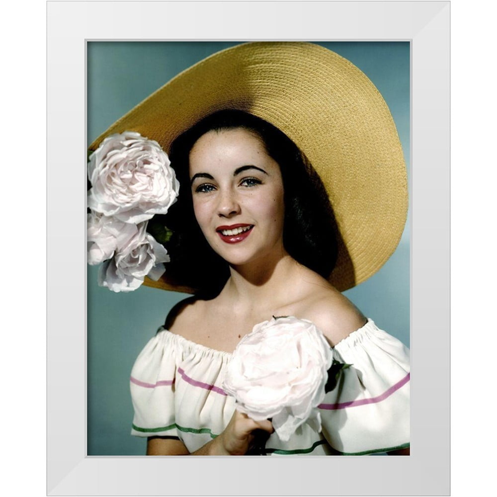 Hollywood Photo Archive 26x32 White Modern Wood Framed Museum Art Print Titled - Elizabeth ...
