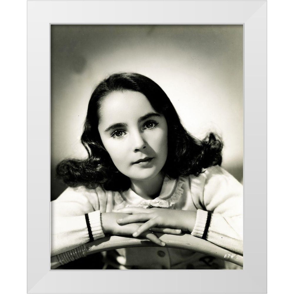 Hollywood Photo Archive 26x32 White Modern Wood Framed Museum Art Print Titled - Elizabeth ...