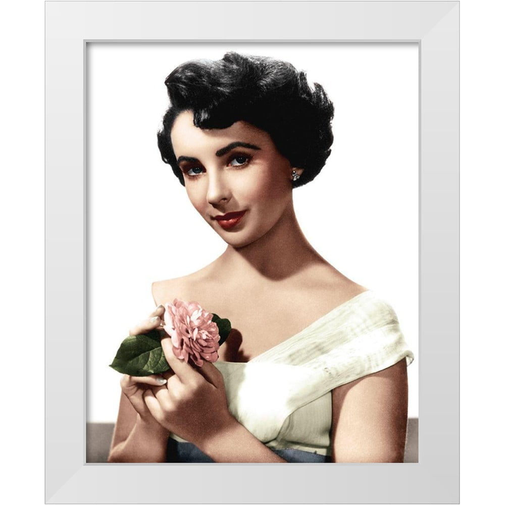 Hollywood Photo Archive 26x32 White Modern Wood Framed Museum Art Print Titled - Elizabeth ...