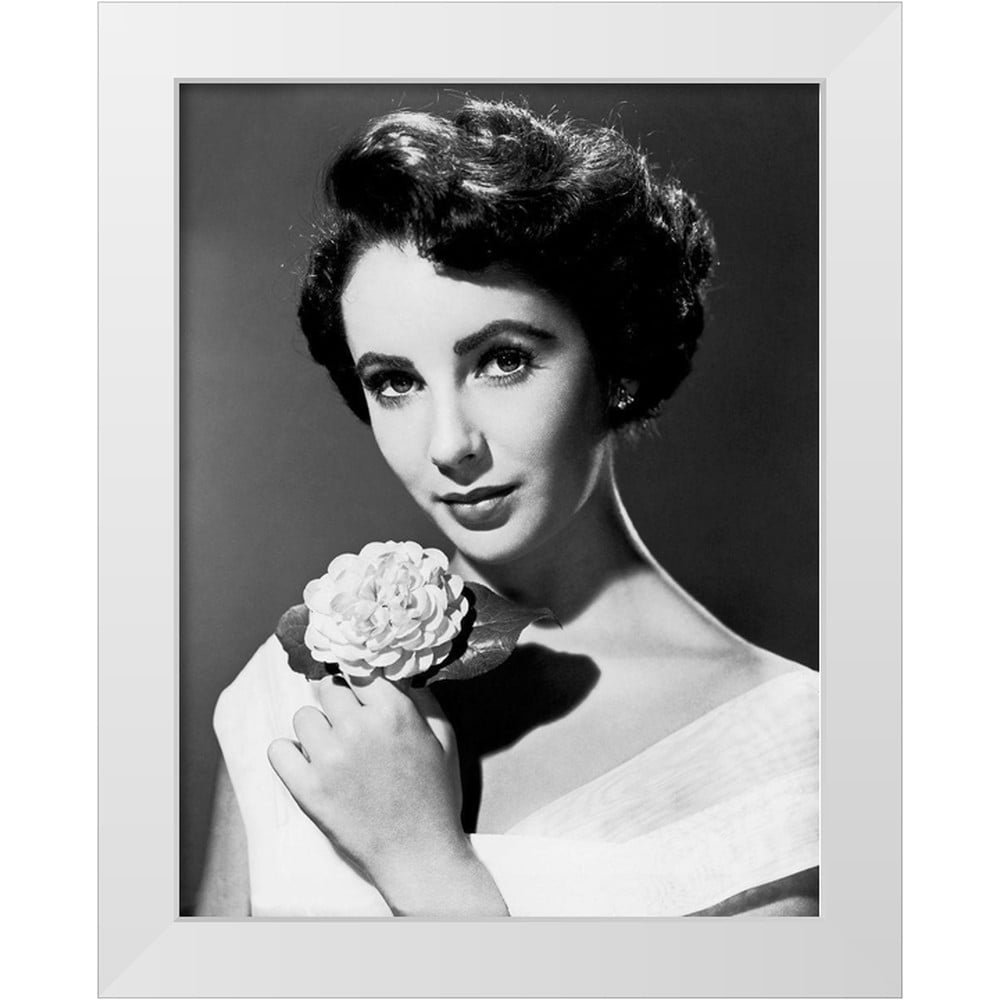 Hollywood Photo Archive 26x32 White Modern Wood Framed Museum Art Print Titled - Elizabeth ...