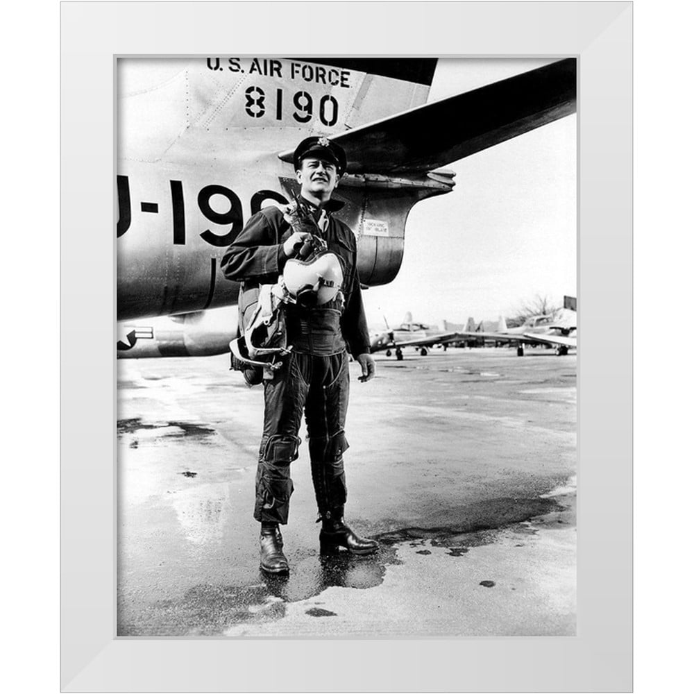 Hollywood Photo Archive 26x32 White Modern Wood Framed Museum Art Print Titled - Jet Pilot ...