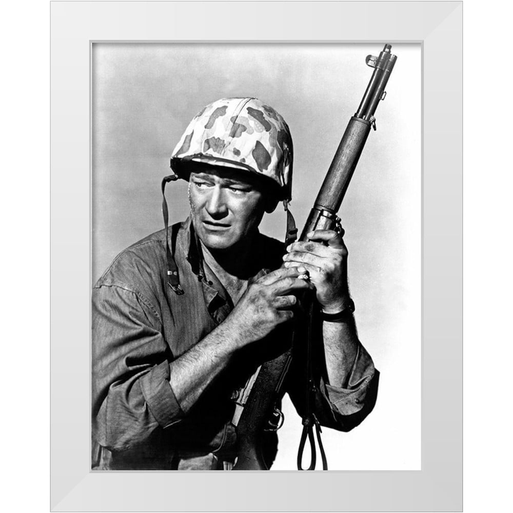 Hollywood Photo Archive 26x32 White Modern Wood Framed Museum Art Print Titled - John Wayne ...