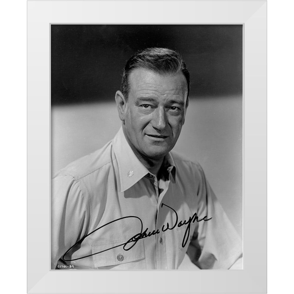 Hollywood Photo Archive 26x32 White Modern Wood Framed Museum Art Print Titled - John Wayne ...