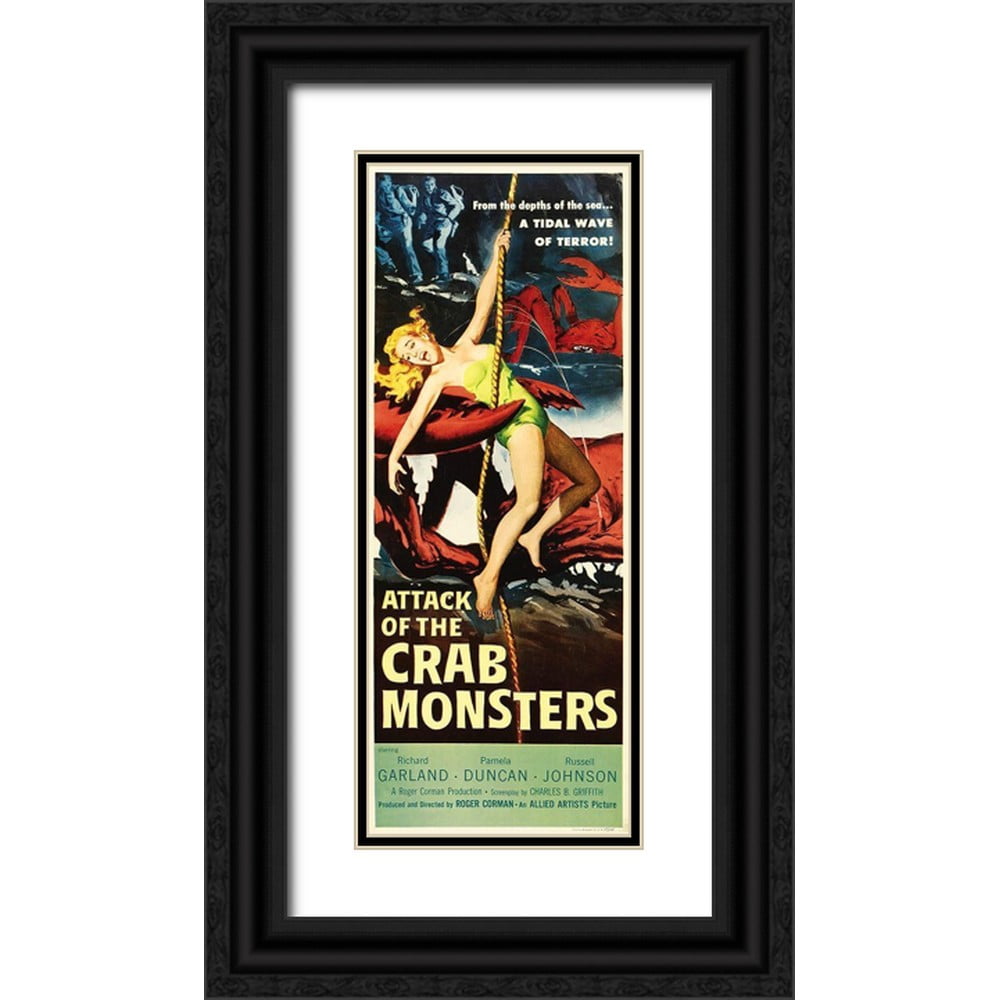 Hollywood Photo Archive 9x18 Black Ornate Wood Framed with Double ...