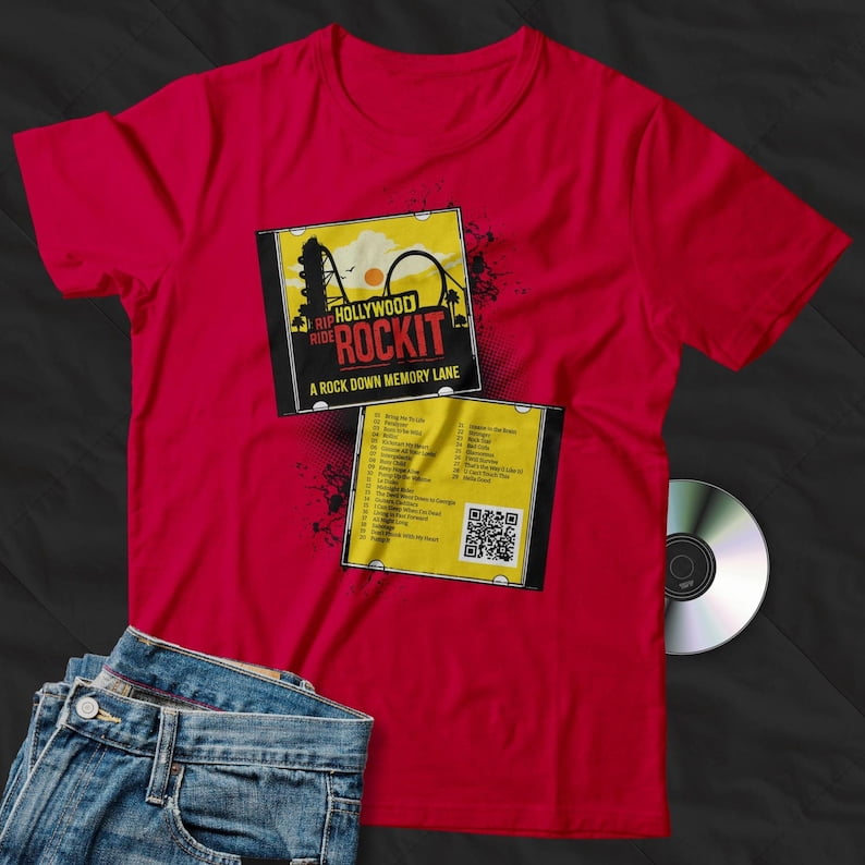 Hollywood Rip Ride Rockit CD T-Shirt | Farewell Tour Shirt | Universal ...