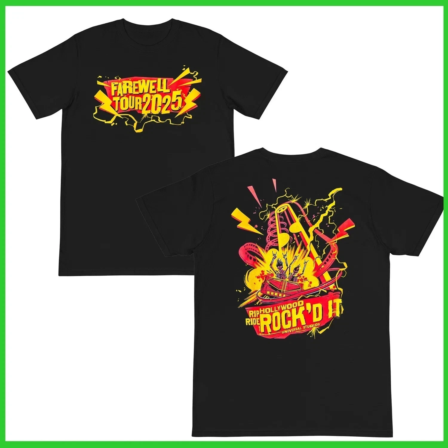 Hollywood Rip Ride Rockit Farewell Tour T-Shirt,Black Color,Size XL ...