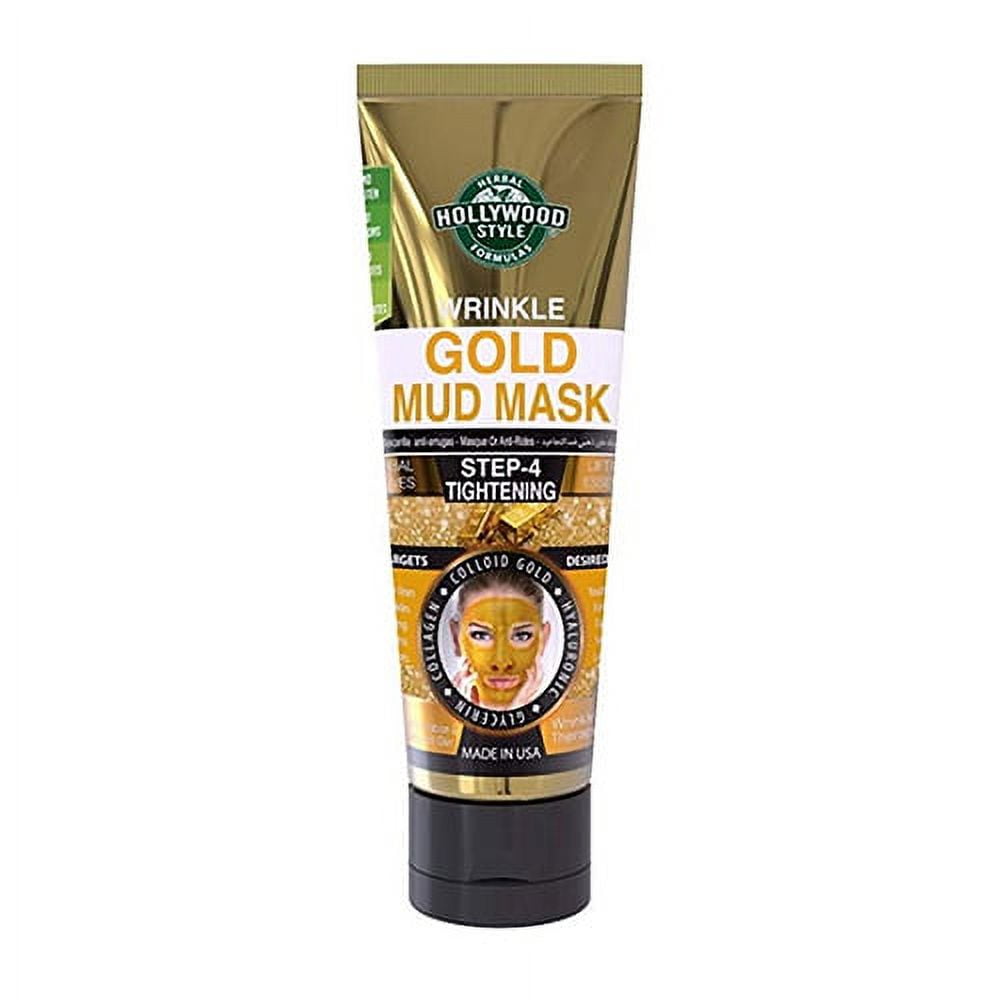 Hollywood Style Wrinkle Gold Mud Face Mask Tube, Tightening, 3.2 Oz, 6 ...