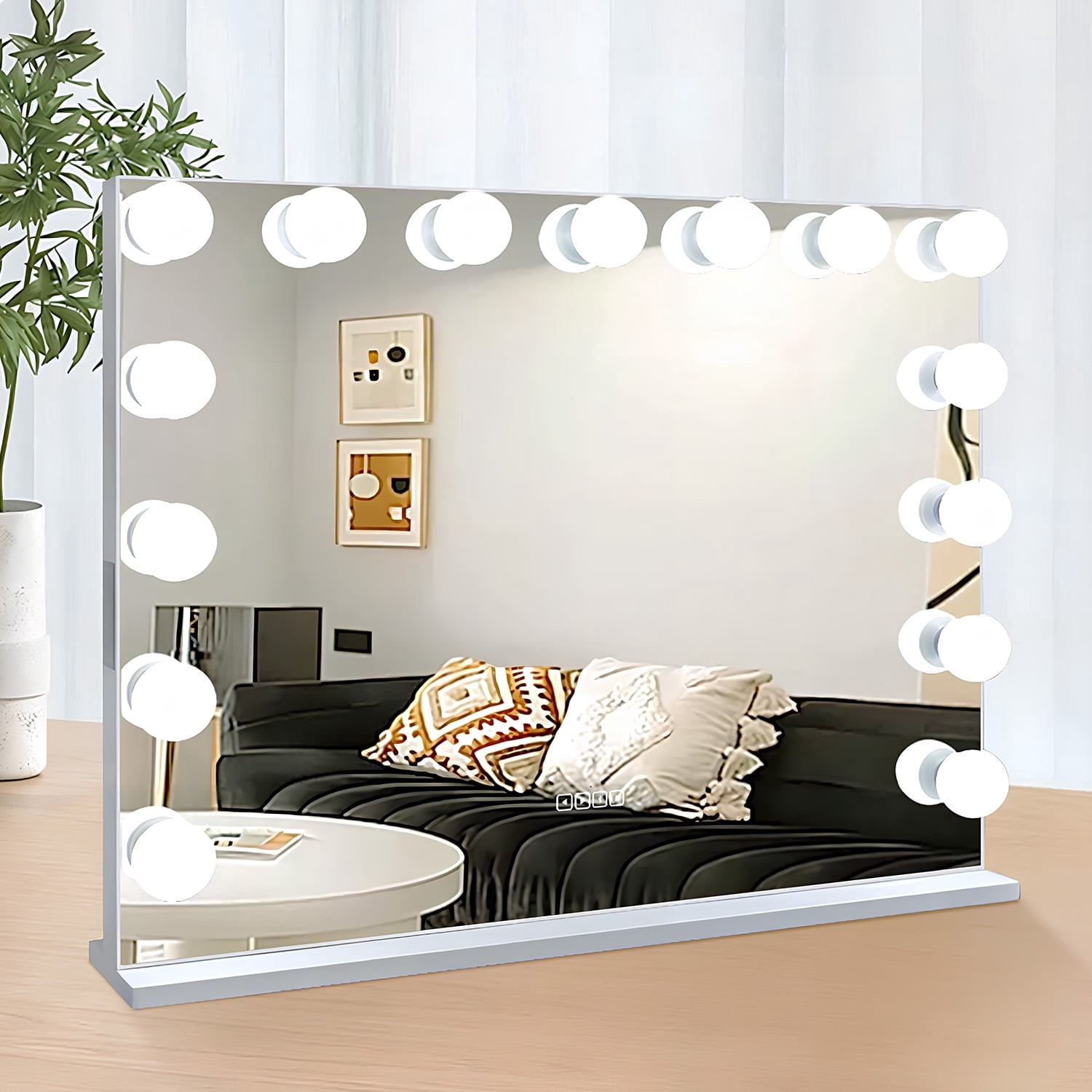 Hollywood Vanity Mirror with Lights - Adjustable LED Makeup Mirror with ...