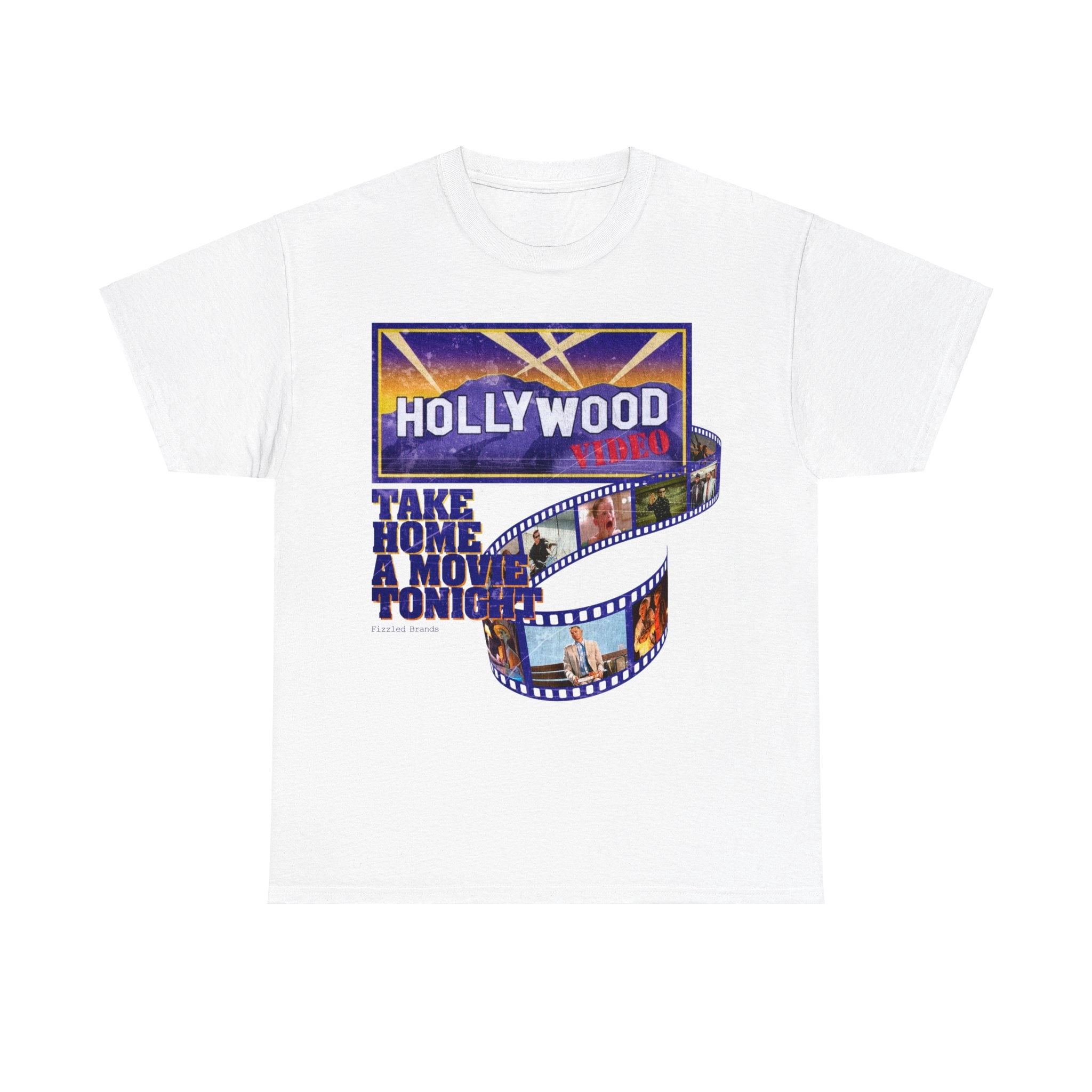 Hollywood Video Retail Movie Store Nostalgic Logo T-shirt (White, S ...