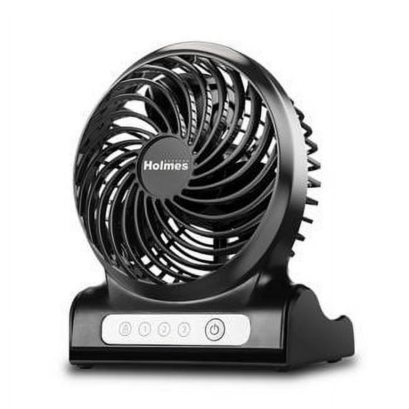 Holmes 4" Personal Portable Rechargeable Fan with USB Connection ...