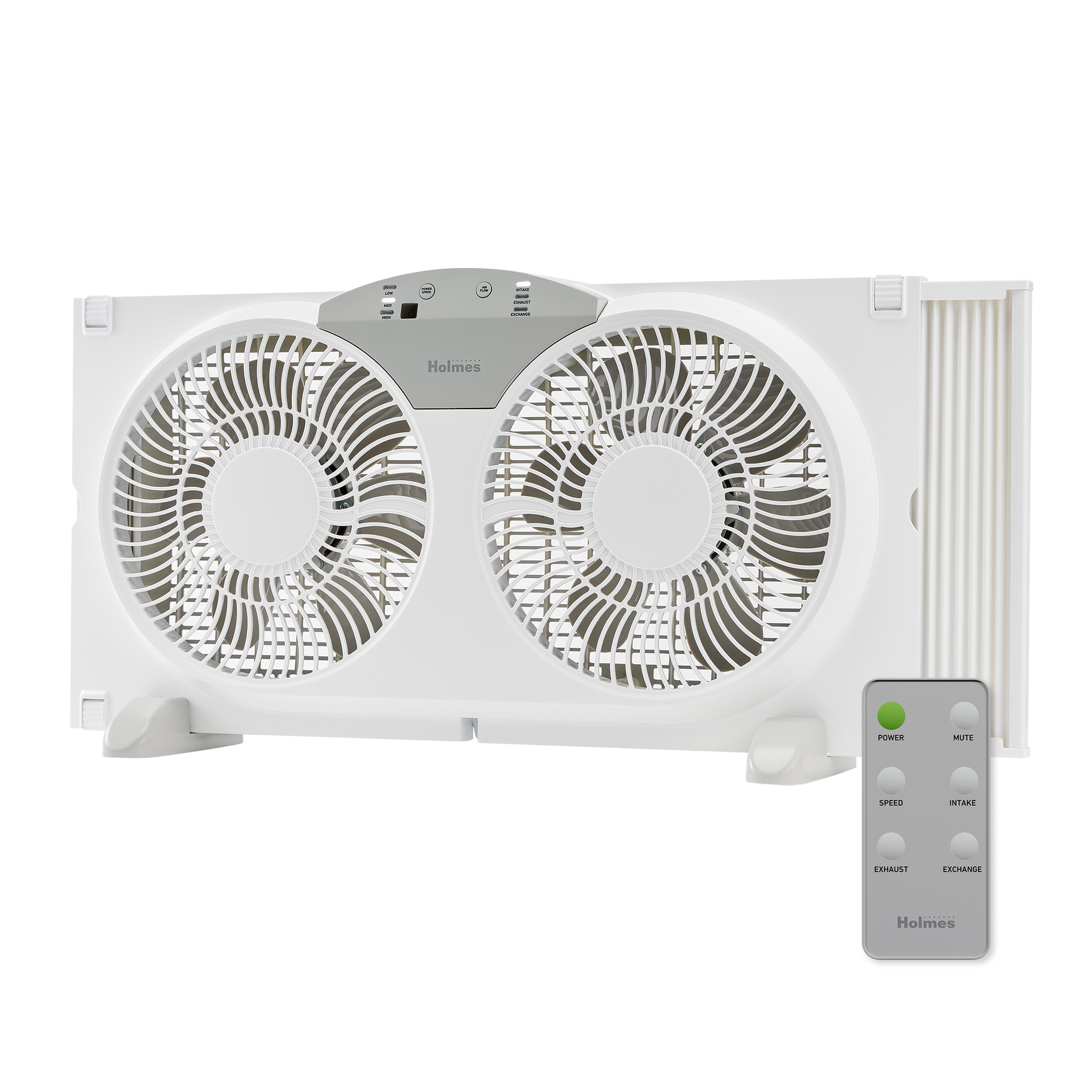 Holmes Dual Blade Window Fan with Comfort Control Thermostat (HAWF2041 ...