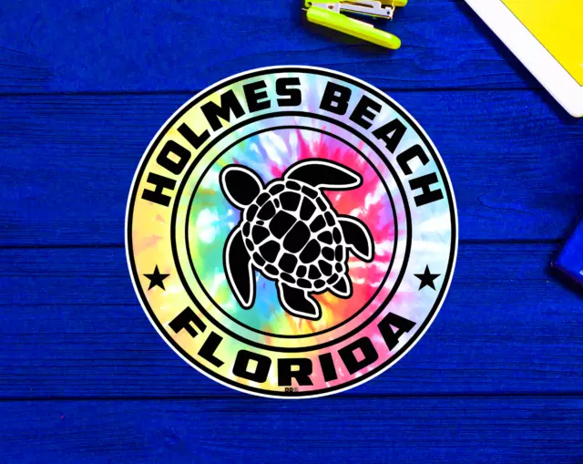 Holmes Beach Florida Beach Sticker Decal Sticker Sea Turtle Phone Decal ...