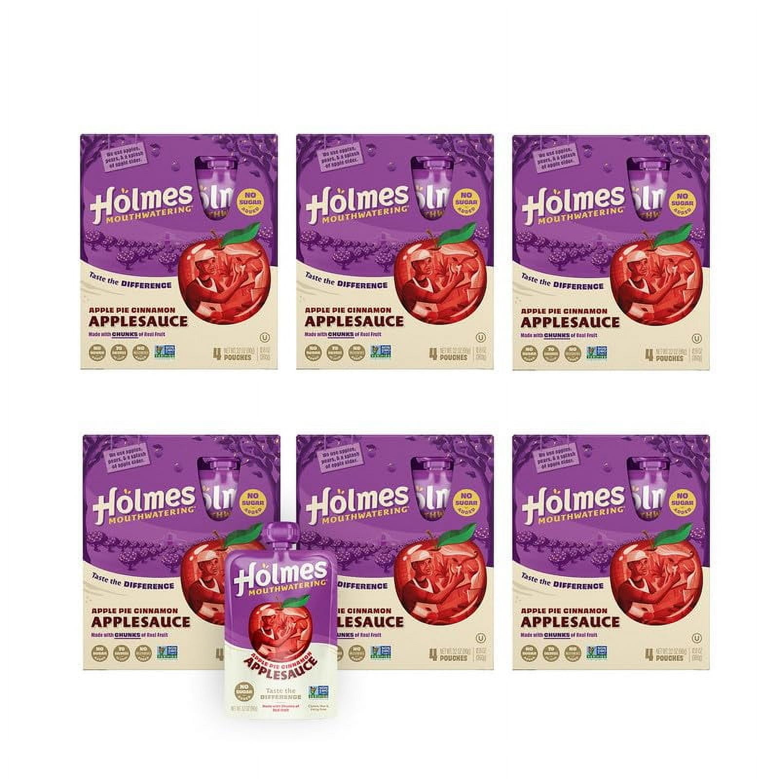 Holmes Mouthwatering Applesauce Squeeze Pouch, Organic Cinnamon ...