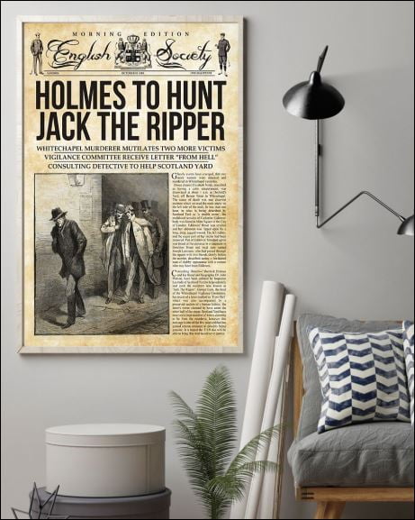 Holmes to hunt jack the ripper poster 16 x 24 Inch Poster - Walmart.com