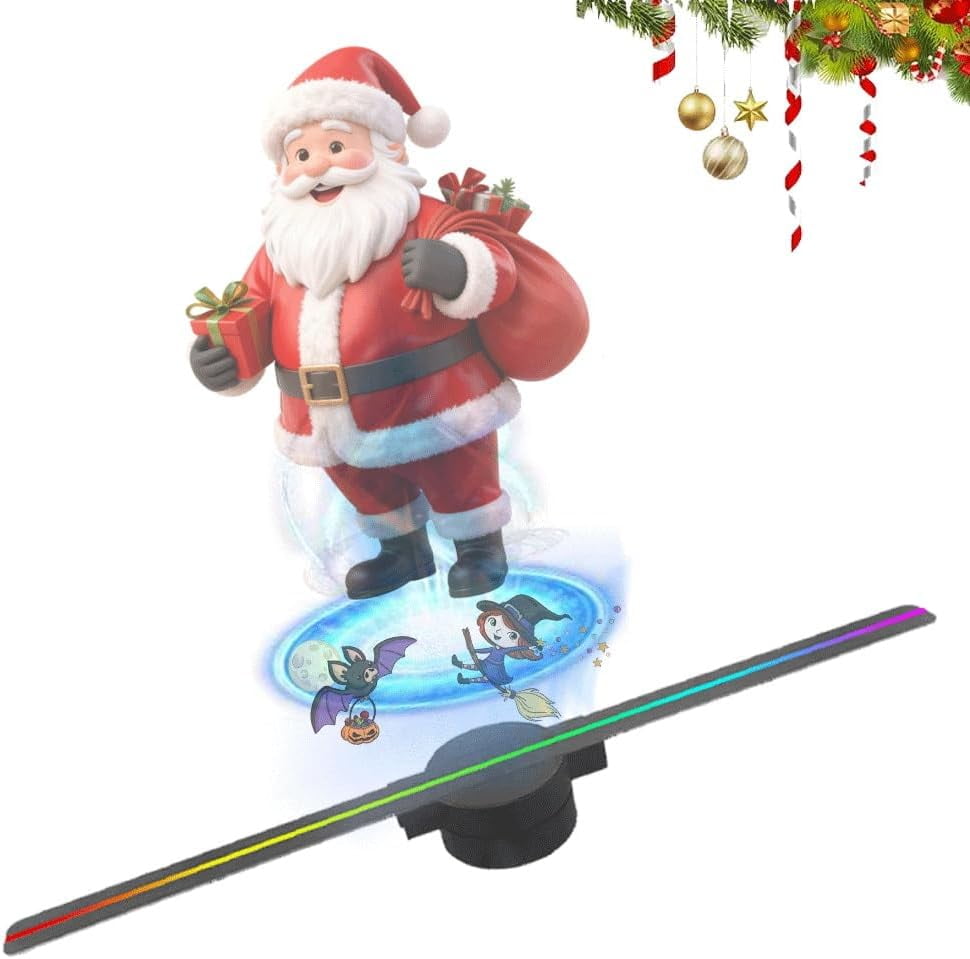 My Holo Screen, 3D Hologram LED Fan Projector Halloween, LED Light ...