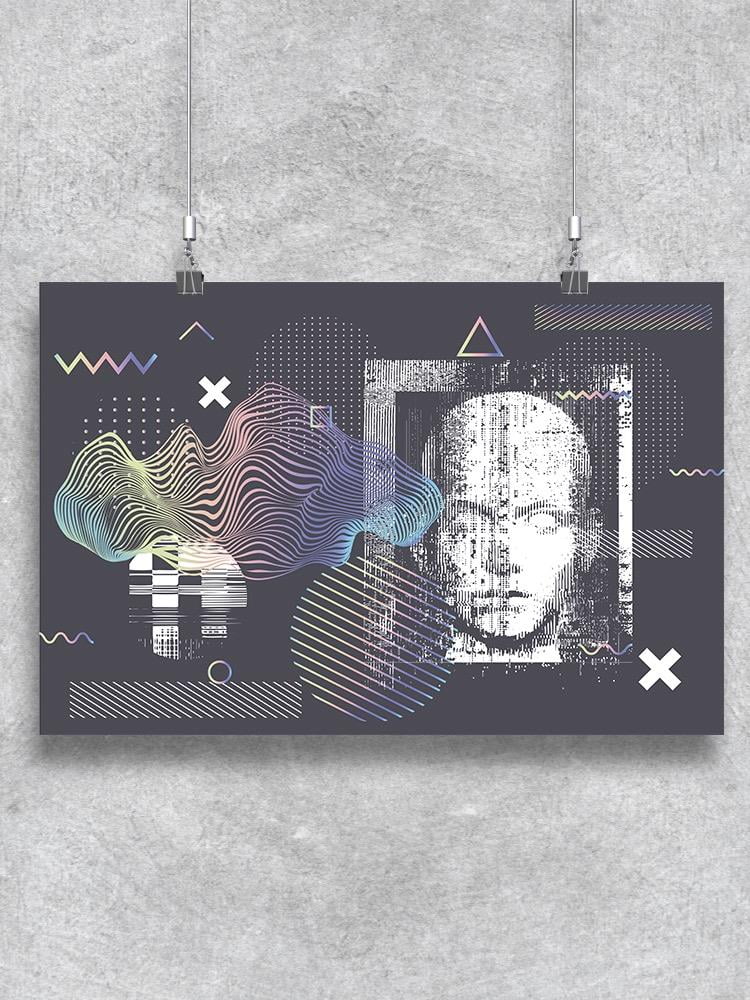 Holo Silhouette Of A Human Ai Poster - Image by Shutterstock, - Walmart.com