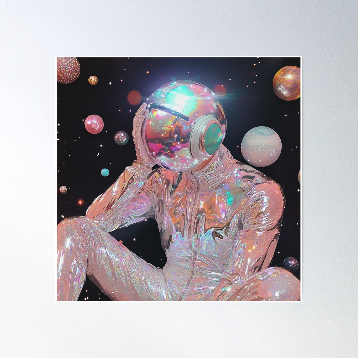 Holo Voyager | Cosmic Couture Poster Wall Art, Modern Wall Decor, 12x18 ...
