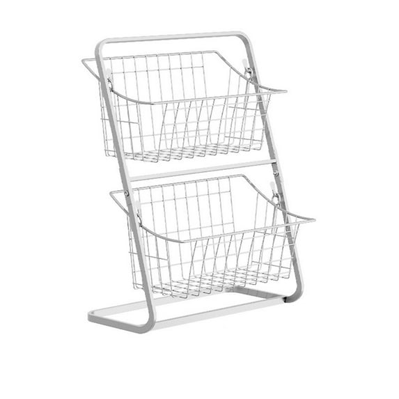 Holocky 2 Tier Countertop Organizer Storage Basket Vegetable Fruit ...