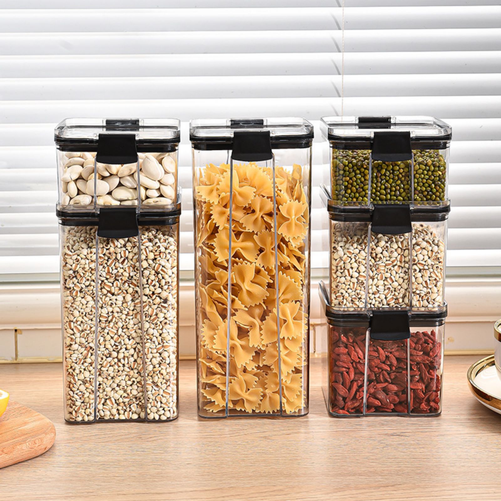 Holocky Airtight Food Storage Container Kitchen Food Storage Jar with ...
